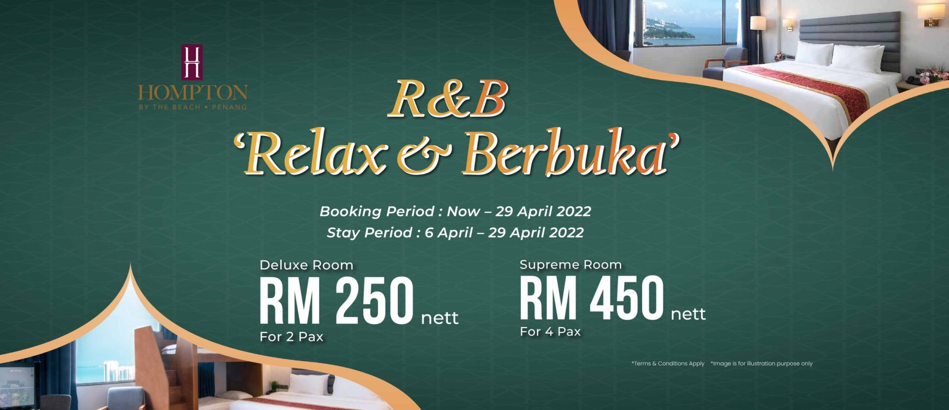 Hompton By The Beach, Penang | Seafront Hotel Penang